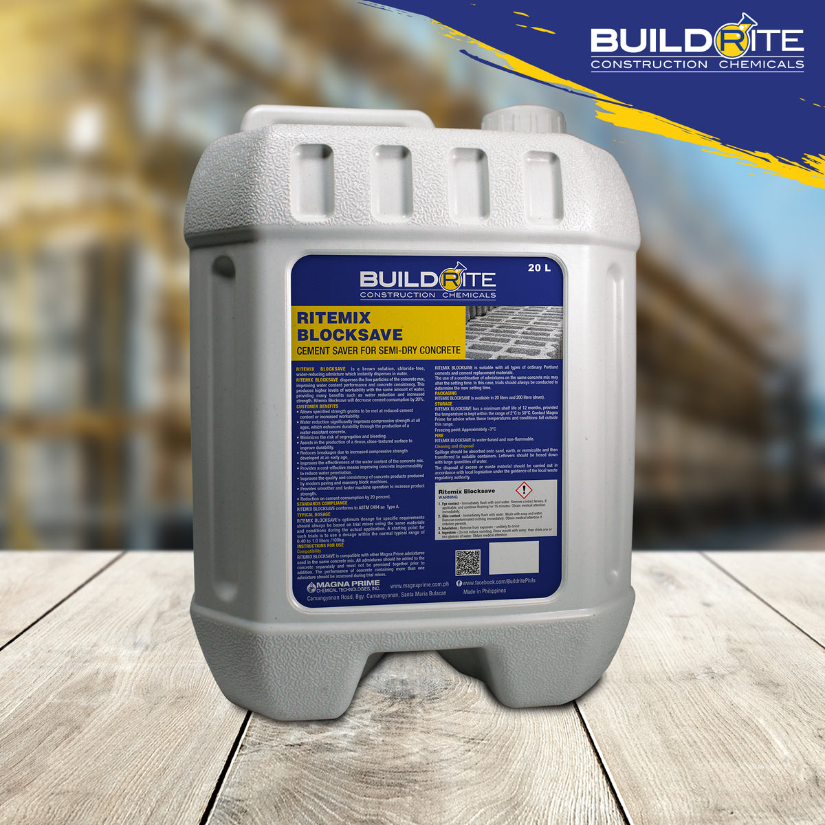 BUILDRITE RITEMIX BLOCKSAVE 20 Ltr/cby – Magna Prime Shop